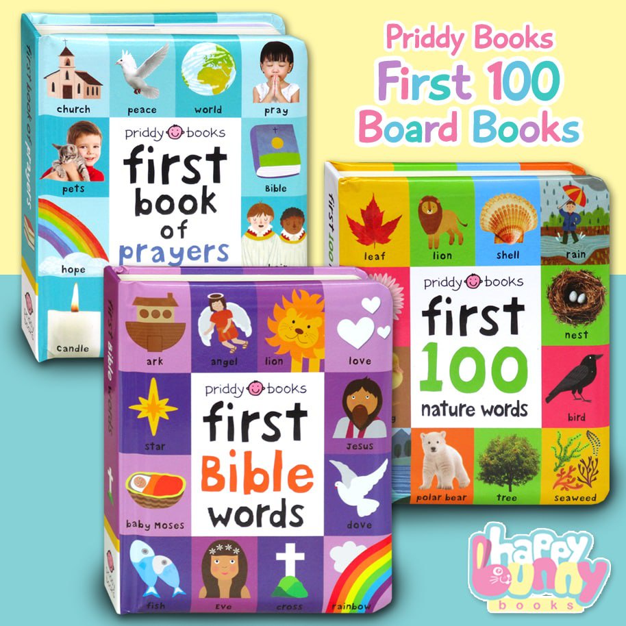 Jual [Priddy Books] First 100 Words & Early Learning Board Books (First ...