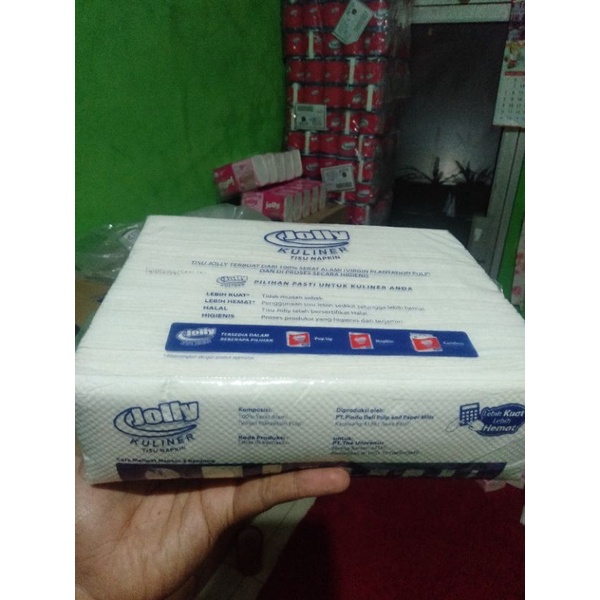 Jual Jolly Napkin 240 sheets tisu makan tissue dapur 1 ply tissu lap ...