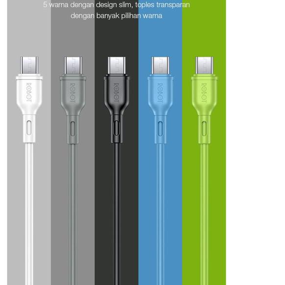 Jual Kabel Data Robot RBM100S Micro USB Data Cable (1 Toples isi 20 Pcs ...