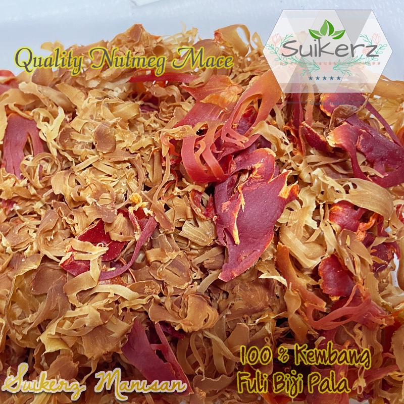 Jual Bunga Biji Pala kering 100gr Fuli Cempra Mace Whole Rempah Kembang ...