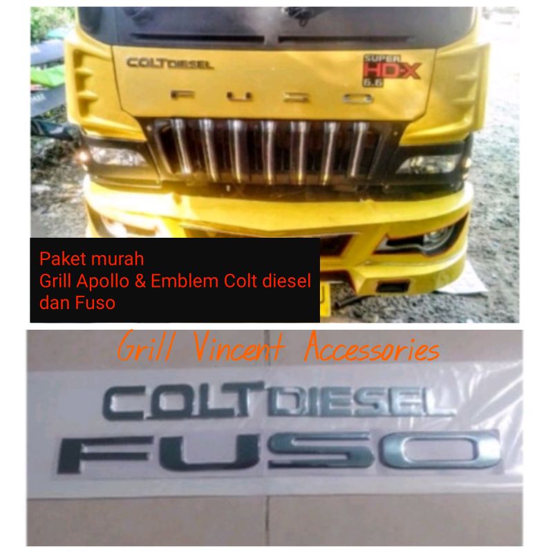 Jual PAKET Grill Apollo center & Emblem Colt Diesel coltdiesel dan Fuso ...