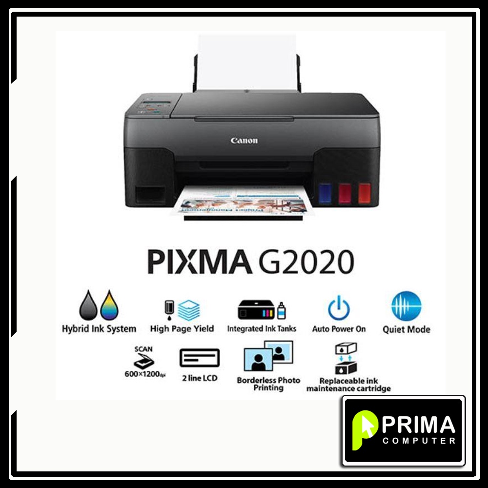 Jual Canon Inkjet Printer PIXMA G2020 (print, scan, copy) | Shopee ...