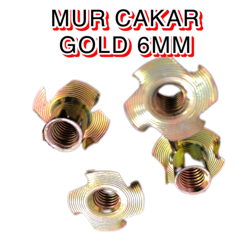 Jual MUR CAKAR GOLD 6MM (30PCS) | Shopee Indonesia