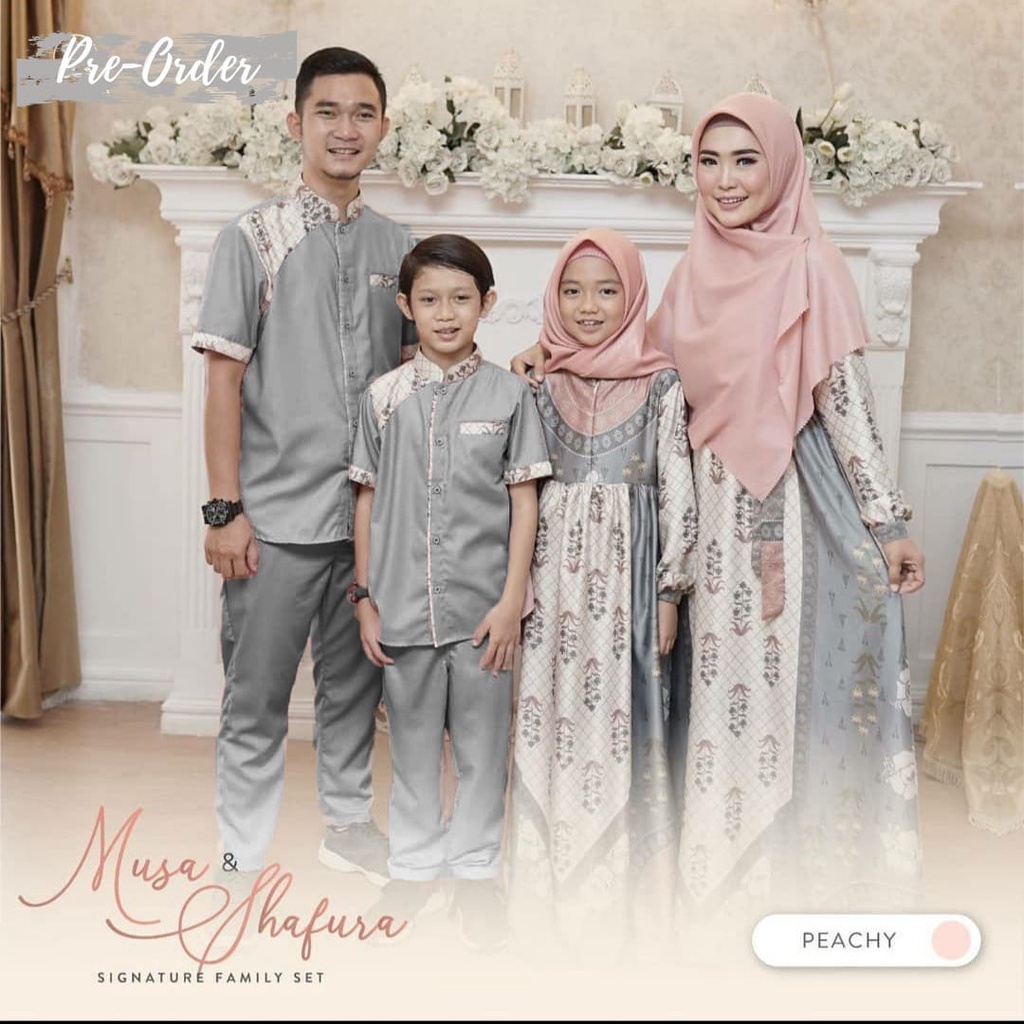 Jual PREORDER Set Family Rafflesia Motif 2023 - Peachy Series | Set ...
