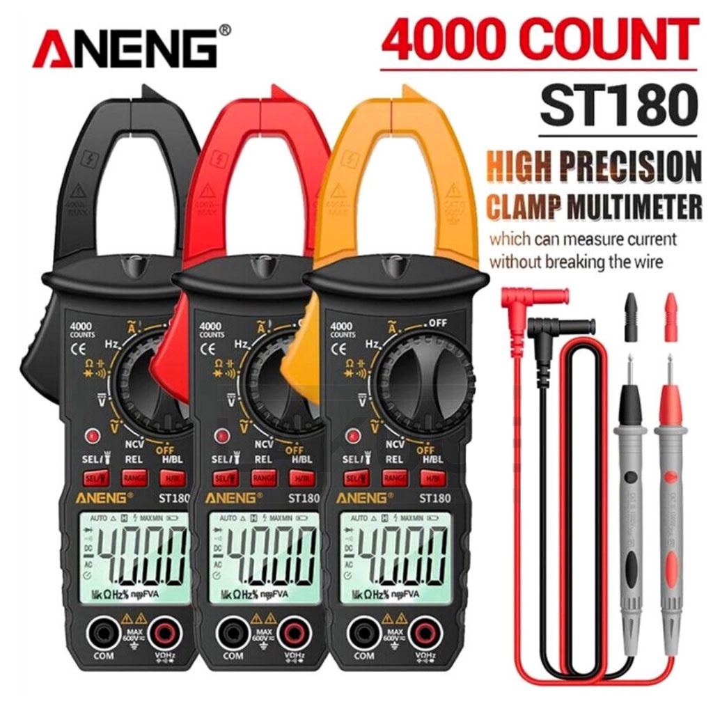 Jual ANENG ST180 Digital Clamp Multimeter Tang Ampere Voltage Tester ...