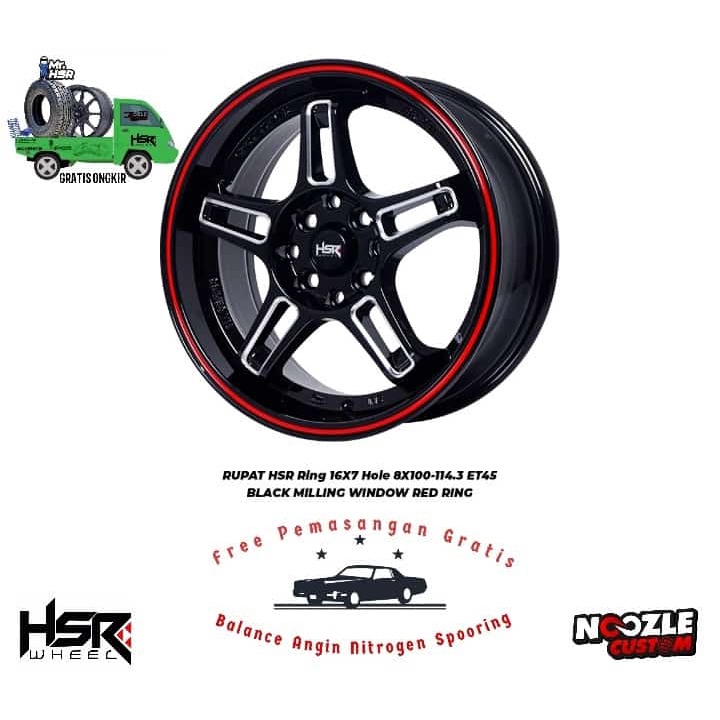 Jual VELG MOBIL RING 16 HSR TERBARU TIPE HSR RUPAT HSR LEBAR 7 PELEK R16 AYLA CALYA | Shopee ...