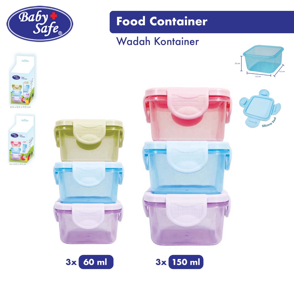 Jual BerryBaby - Baby Safe Food Container 3 Pc Wadah Kontainer ...