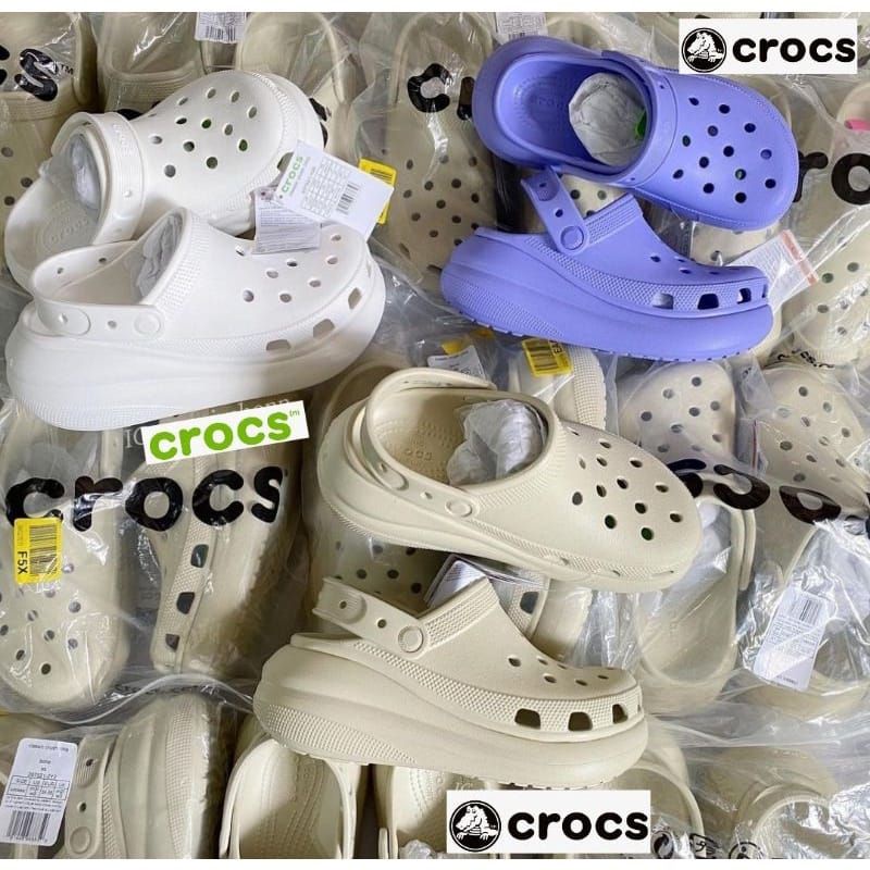 Jual Croccs Classic Crush Clog / Sandal wanita Crocs Crush Clog ...