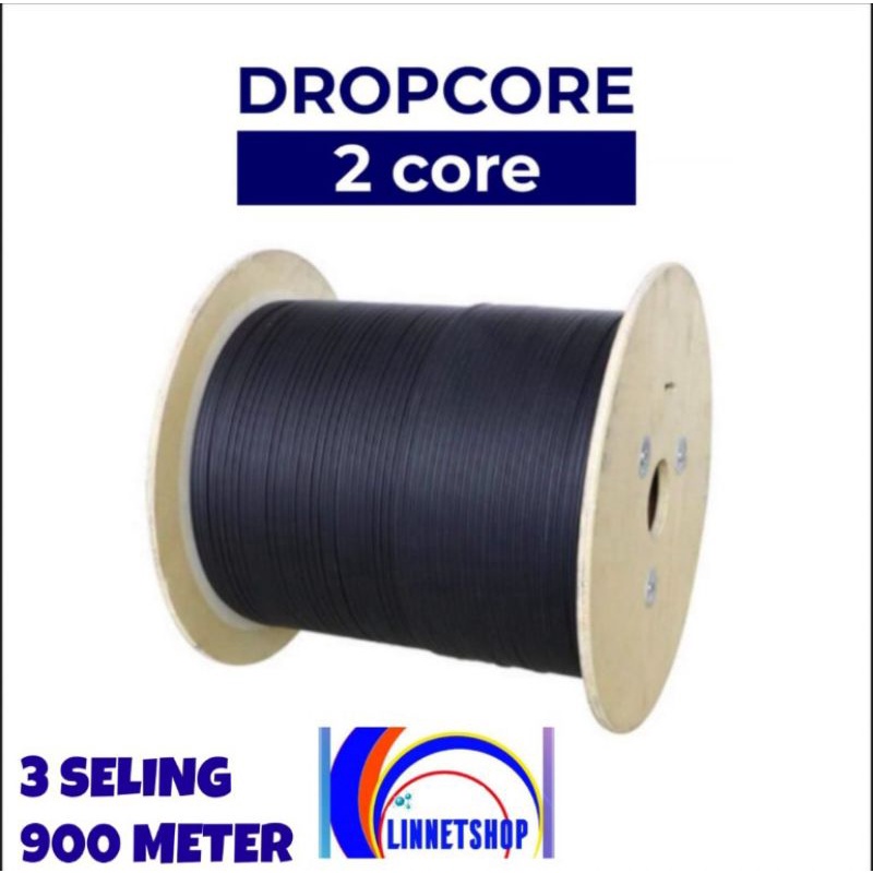 Jual Kabel 2 Core 3 Seling 1000 Meter Dropcore Cable For Network(Lin ...