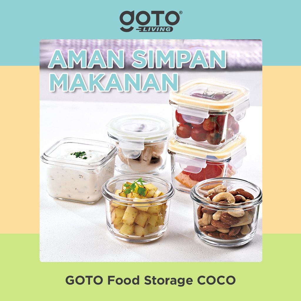 Jual Goto Coco Food Container Storage Kotak Kaca Tempat Makan Mpasi ...