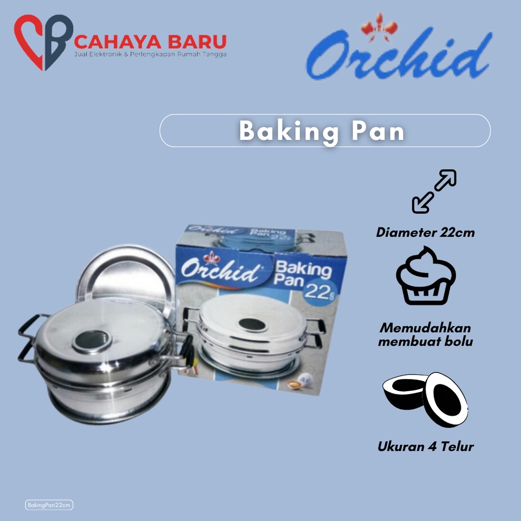 Jual ORCHID BAKING PAN 22CM | Shopee Indonesia