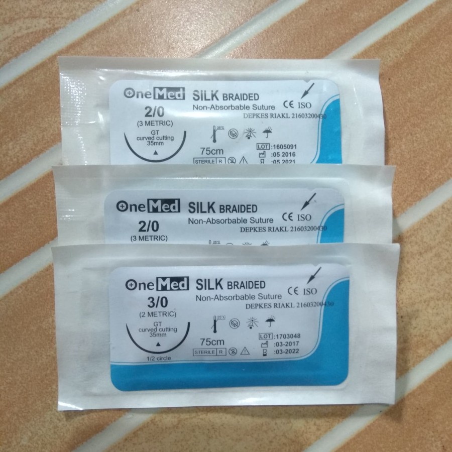 Jual Benang Suture Catgut Silk Onemed | Shopee Indonesia