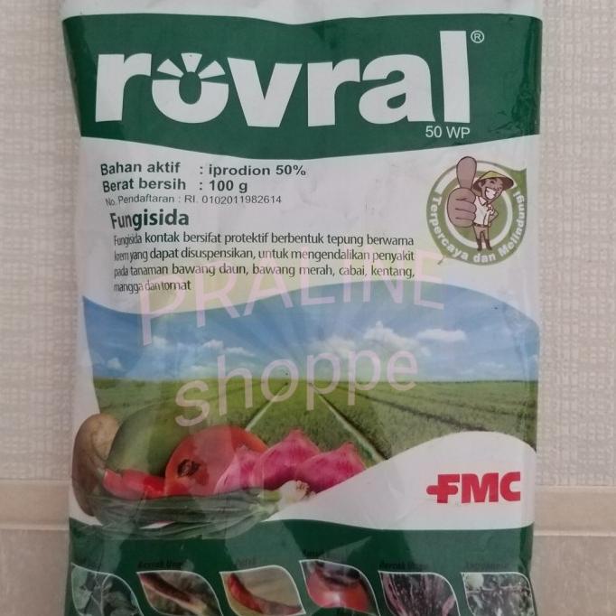 Jual FMC Rovral 50 WP 100 gram Fungisida Anti Jamur Kontak Tanaman ...