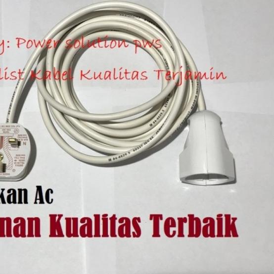 Jual Kabel Listrik Tambahan ( Extension ) 5 Meter Kabel Rol colokan ...