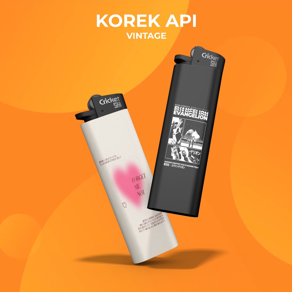 Jual [BM Lighter] Vintage|| Korek Api Aesthetic / Korek Api Cricket ...