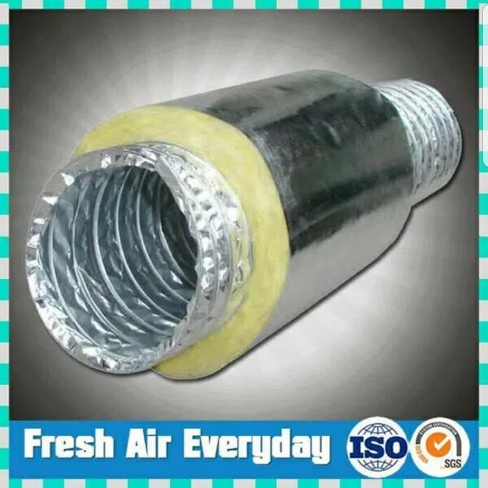 Jual Pipa Exhaust Aluminium Ducting isolasi 8"/ flexible ducting ...