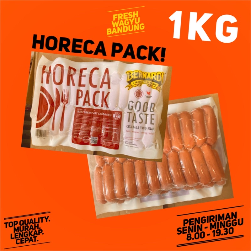 Jual BERNARDI HORECA PACK SOSIS COCKTAIL SAPI BREAKFAST HALAL VP 1KG ...