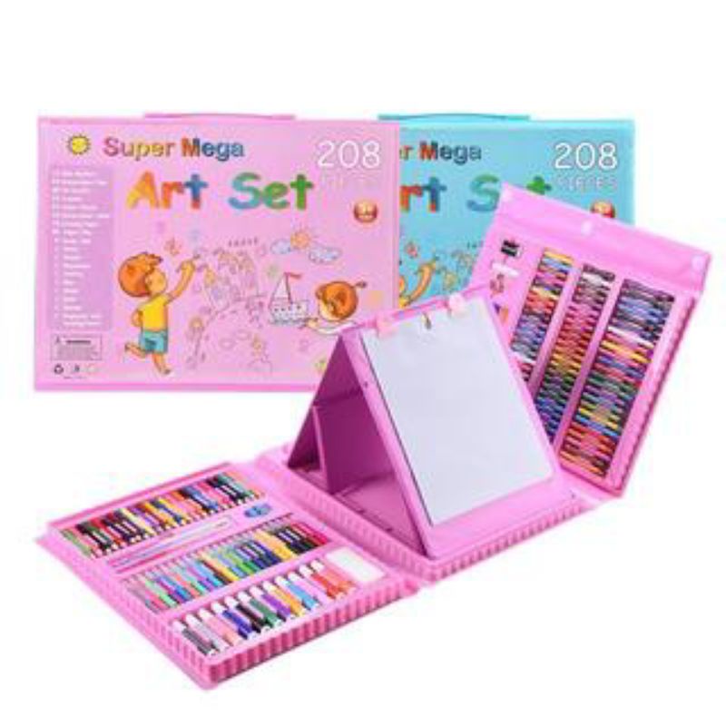Jual Ramadan Krayon Alat Lukis Mewarnai Pensil Warna Crayon Set 208 Pcs ...