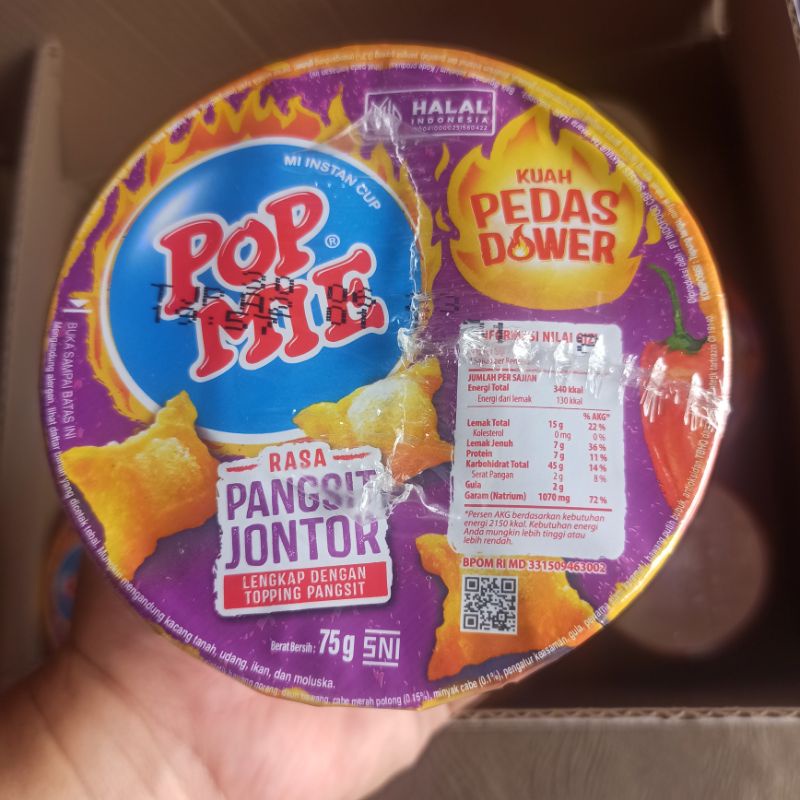 Jual Pop Mie Rasa Pangsit Jontor Pedas Dower Kuah | Shopee Indonesia