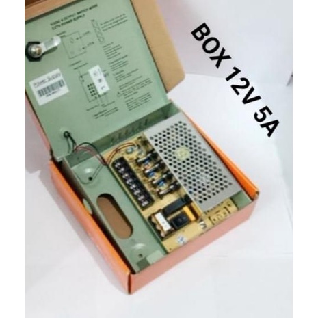 Jual Power supply box 5A untuk CCTV 4CH (12V5A) | Shopee Indonesia