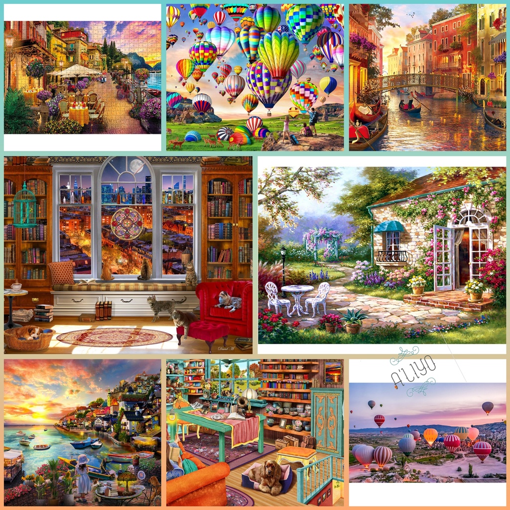 Jual HUADADA Jigsaw Puzzle 1000 Pcs (Collection 1) | Shopee Indonesia
