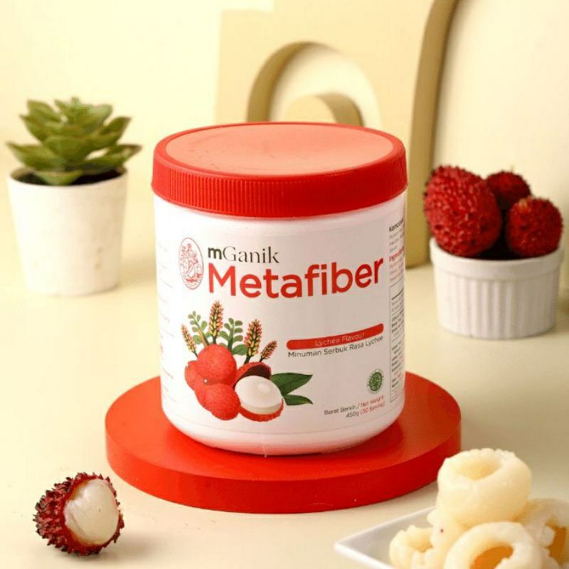 Jual MGANIK METAFIBER RASA LYCHEE 450Gr Gr/ 30 Serving Minuman Serat ...