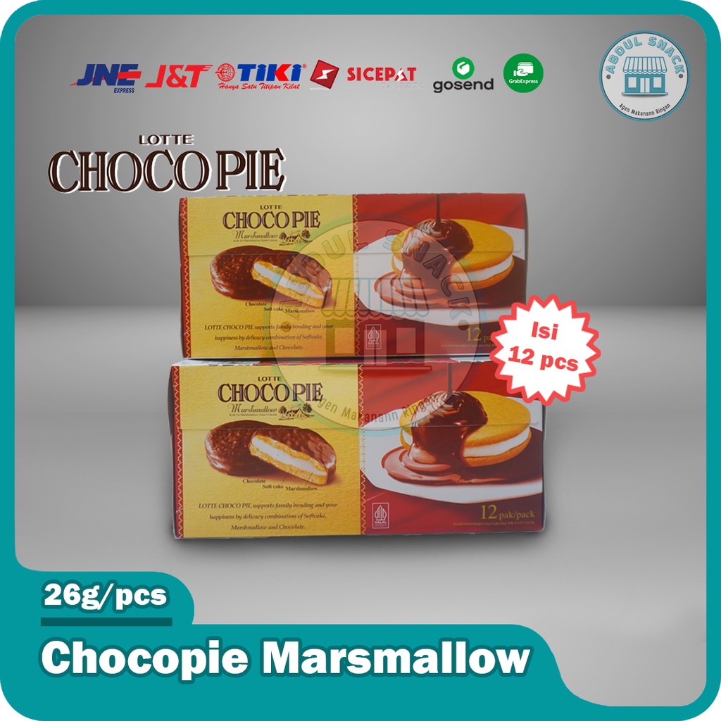 Jual Lotte Choco Pie Chocopie 1 Box isi 12pcs x 26gr snack | Shopee ...