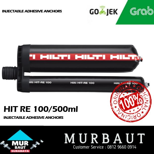 Jual LEM BETON CHEMICAL LEM ANGKUR Dan REBAR HILTI HIT RE 100 500ml ...