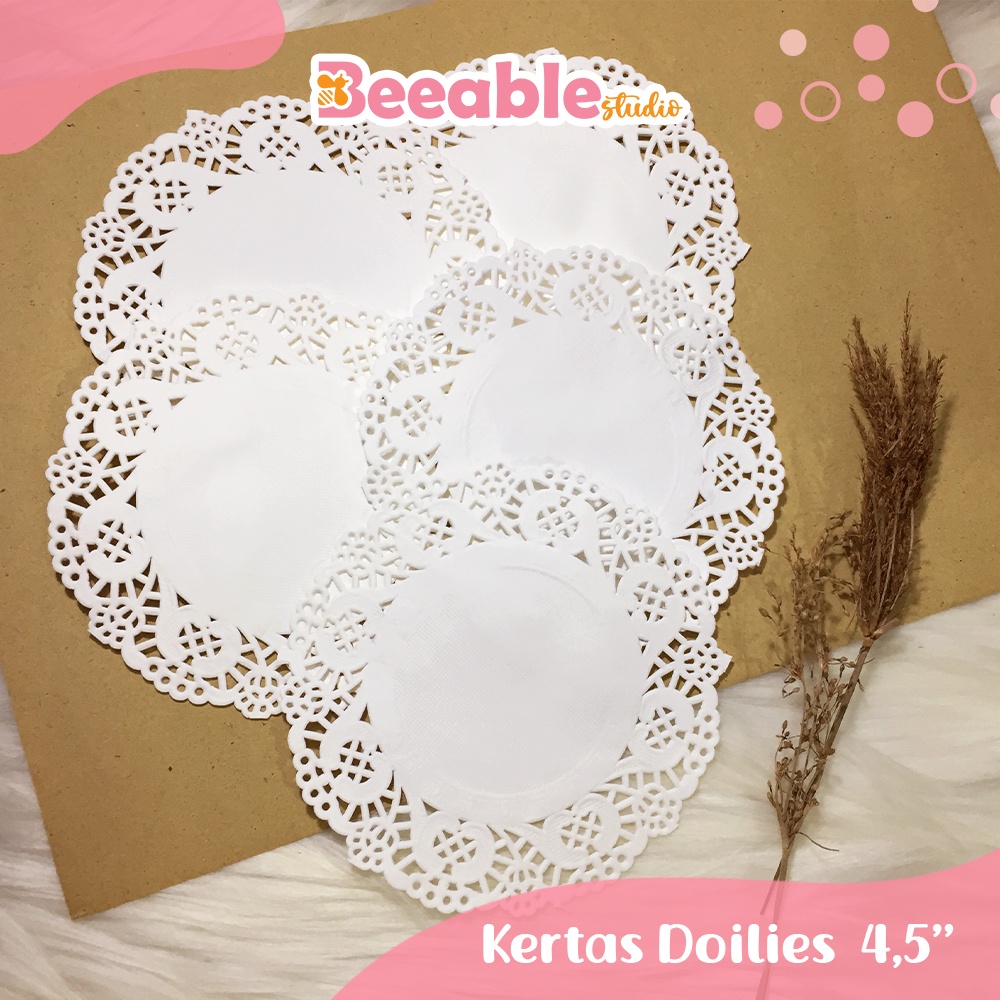 Jual Kertas Doilies 4.5" Paper Lace Alas Renda Jurnaling Scrapbook ...