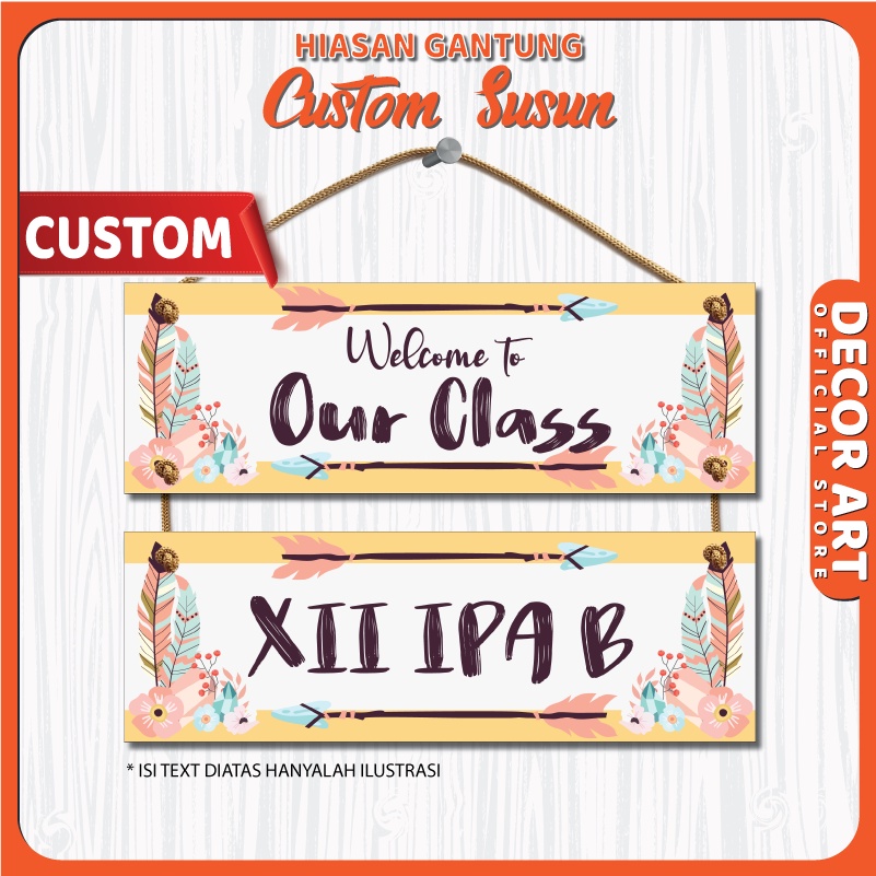 Jual Custom Kelas - Dekorasi Hiasan Pajangan Kelas Sekolah Siap Pasang ...