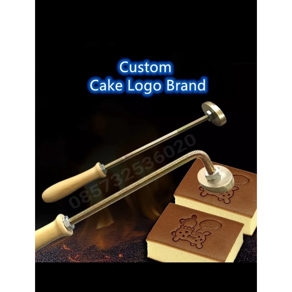 Jual Stempel cake logo custom bread stamp emboss roti | Shopee Indonesia