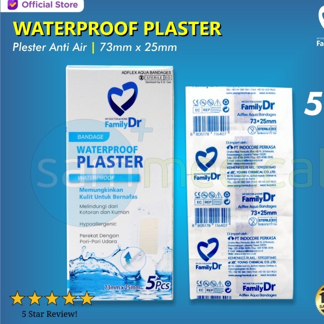 Jual Family Dr Adflex Waterproof Plaster atau Plester Anti Air 73x25mm ...