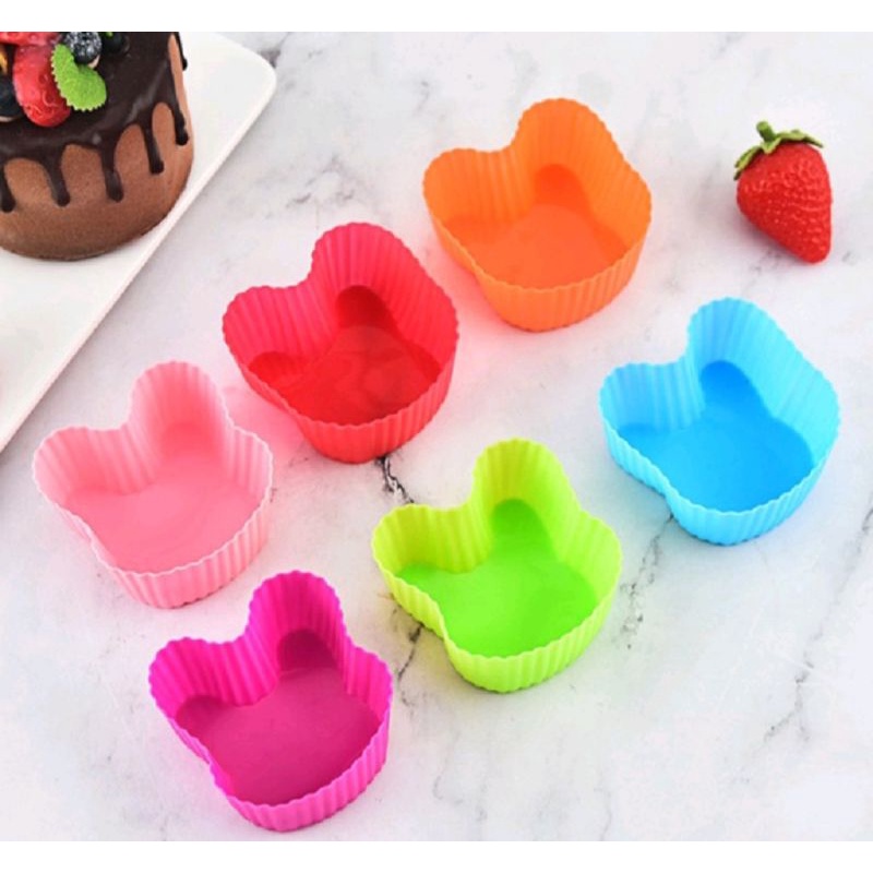 Jual Silicone Cupcake Kelinci Food Cup Rabbit Tempat Makanan Bento ...