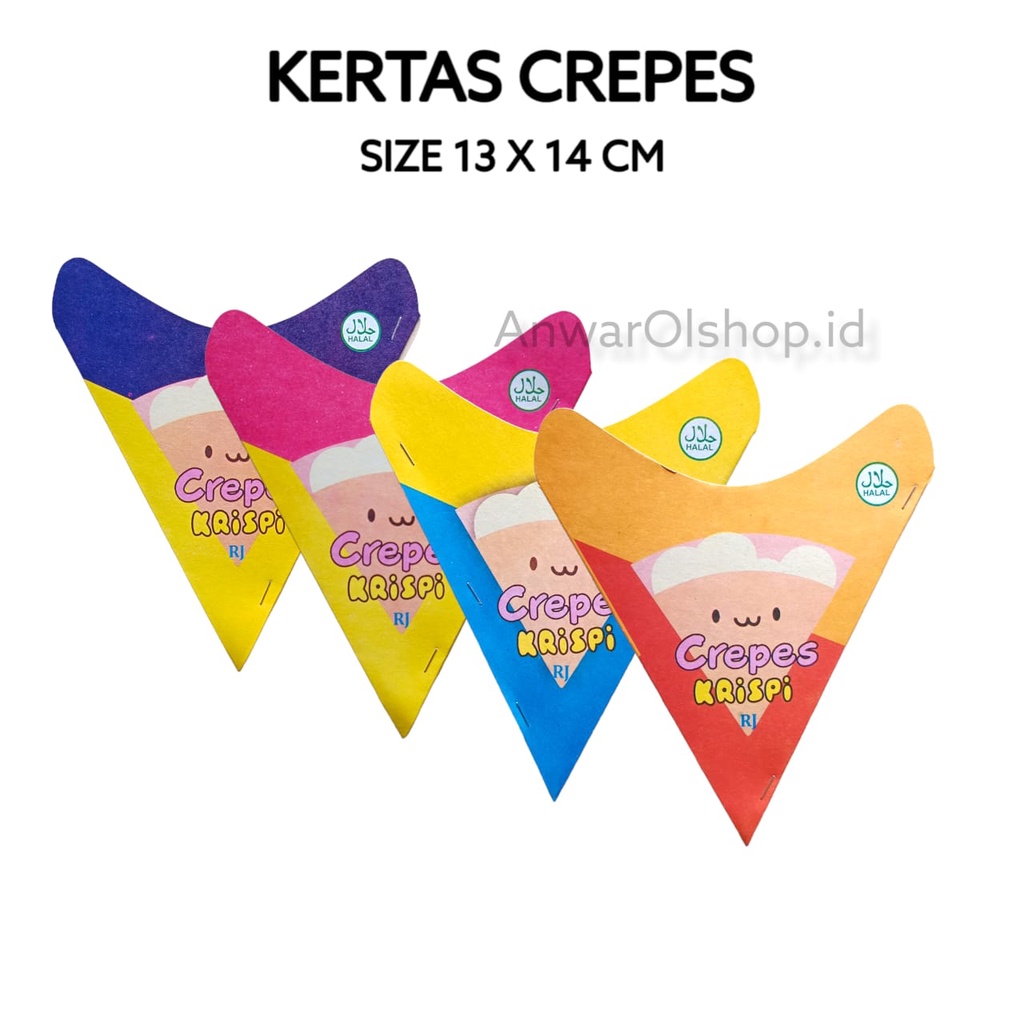 Jual Kertas Crepes Terbaru Ukuran 13 x 14 cm 1 pack 4 gambar Isi 100 ...