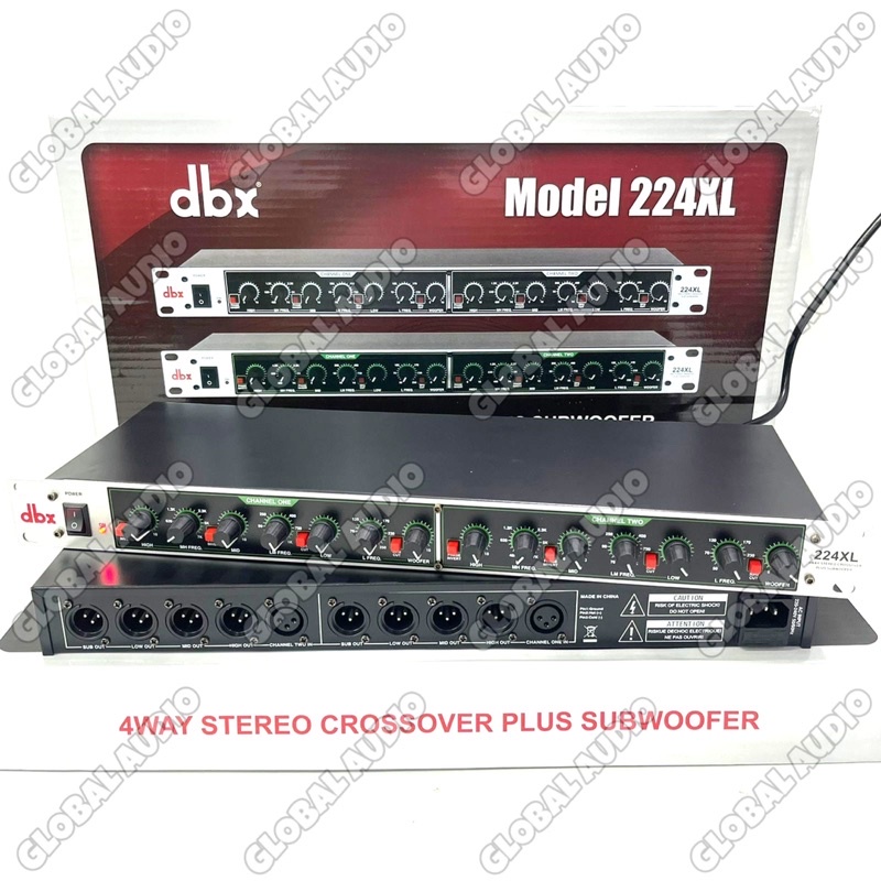 Jual Crossover DBX 224XL 4way Plus Subwoofer Grade A dbx224 xl Crosover 224xl ( Bisa COD ...