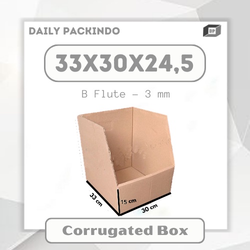 Jual Kardus/Dus/Corrugated/Box/Archive box/Etalase Ukuran 33x30x24,5 Polos | Shopee Indonesia