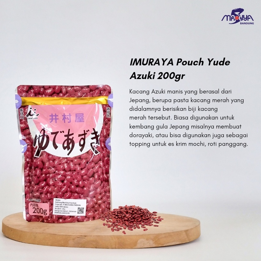 Jual Pasta Kacang Merah Imuraya Yude Azuki Sweet Red Beans Pouch 200 gr ...