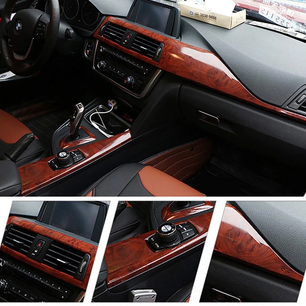 Jual Stiker Dashboard Mobil/Tahan Air PVC Sticker Motif Kayu Interior ...