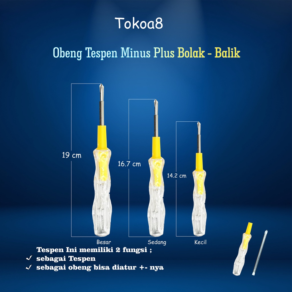 Jual Obeng Bolak - Blaik / Obeng Tespen | Shopee Indonesia