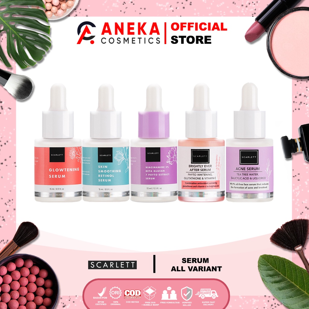 Jual SCARLETT Whitening Serum Glowtening Acne Brightly Ever After ...