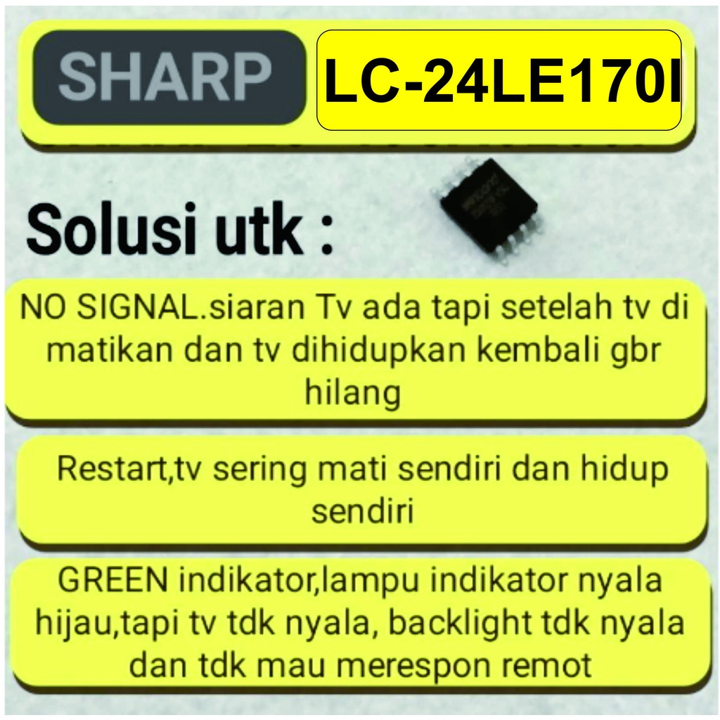 Jual ic Eprom Memory Flash Tv LED LCD SHARP | Shopee Indonesia