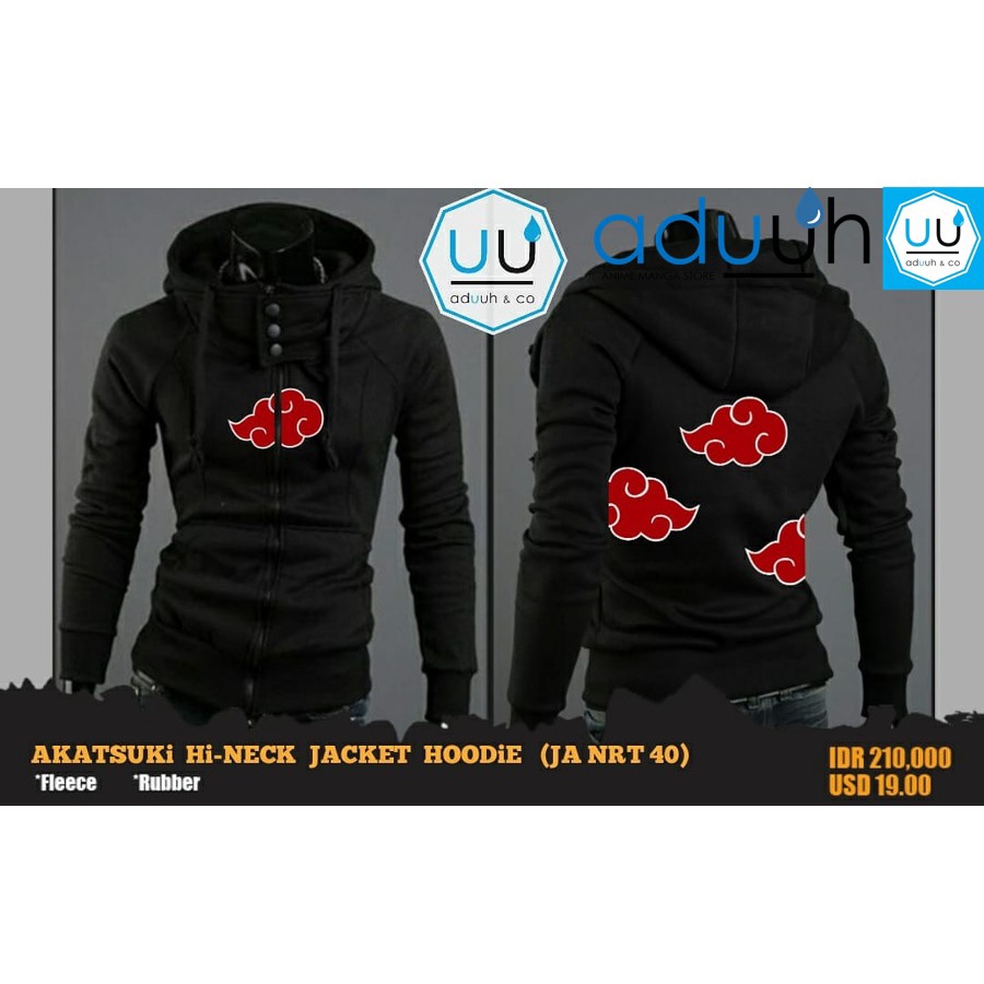 Jual Jaket Anime Hi Neck Naruto Rikudo Anbu Pedang uchiha sharingan ...