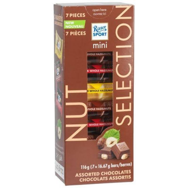 Jual Ritter Sport Mini Nut Selection isi 7 116 gr g | Shopee Indonesia