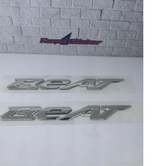 Jual stiker sticker emblem beat original - Chrome | Shopee Indonesia
