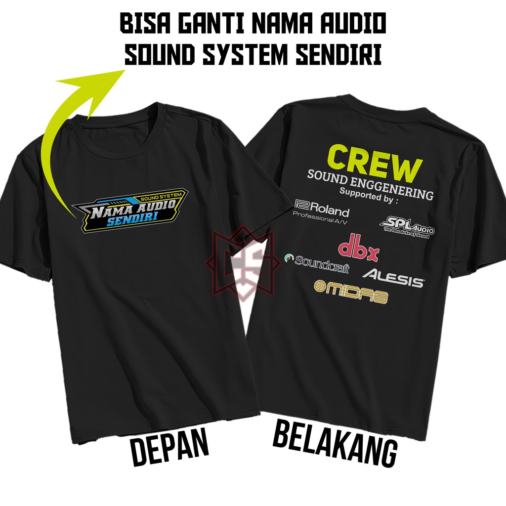 Jual KAOS BAJU CREW AUDIO SOUND SYSTEM BISA REQUEST PAKAI NAMA AUDIO ...