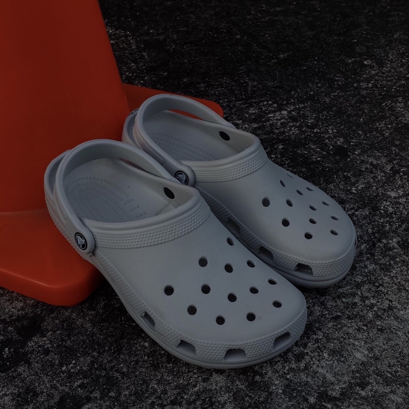 Jual Crocs Classic Clog "Grey" | Shopee Indonesia