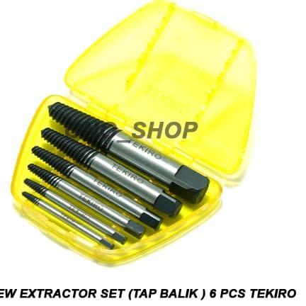 Jual Screw Extractor Set (Tap Balik ) 6 Pcs Tekiro | Shopee Indonesia