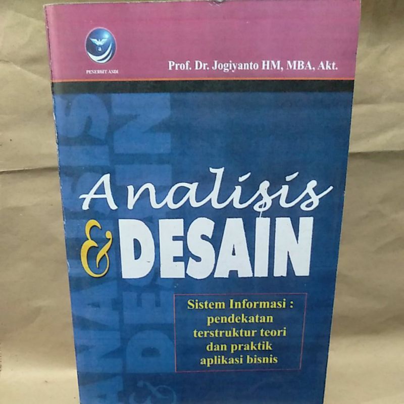Jual Analisis & Desain By Prof. Dr. Jogiyanto HM | Shopee Indonesia