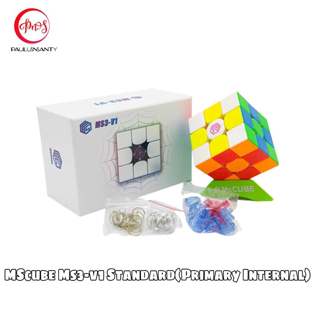 Jual Rubik 3x3 MSCUBE MS3-V1M Standard Primary Internal 3x3 MAGNETIC ...
