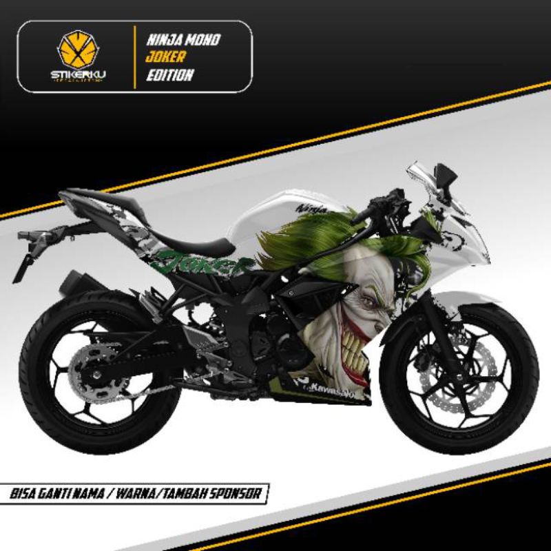 Jual Decal Ninja Mono SL/Striping Stiker Variasi Full Body Motor Ninja ...